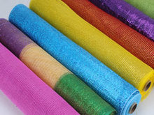 Laser Metallic Floral Deco Mesh Wrap