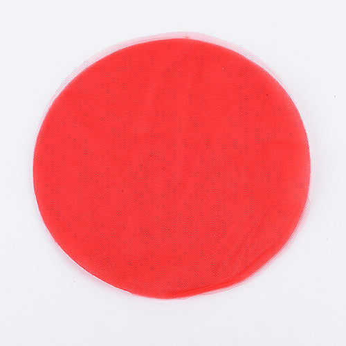 Red Premium Tulle Circle - ( 9 inch | 25 Pieces )