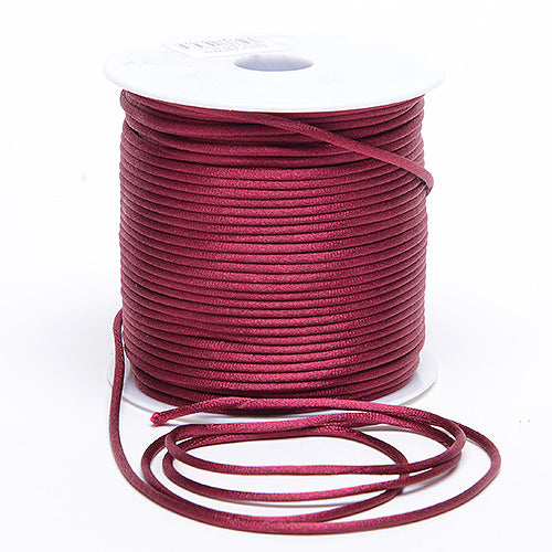 3mm x 100 Yards Burgundy 3mm Satin Rat Tail Cord