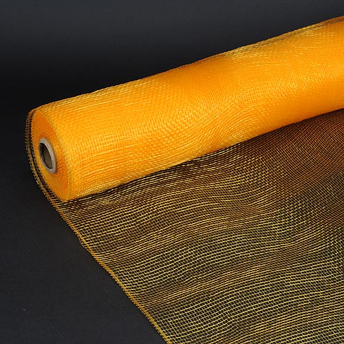 Light Gold - Floral Mesh Wrap Solid Color ( 10 Inch x 10 Yards )