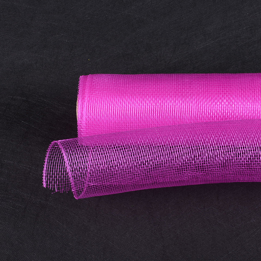 Fuchsia - Floral Mesh Wrap Solid Color ( 10 Inch x 10 Yards )