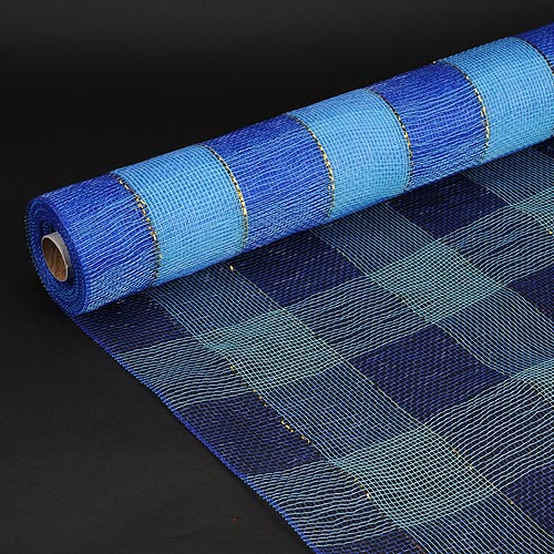 Royal Blue - Christmas Mesh Wraps ( 21 Inch x 10 Yards )